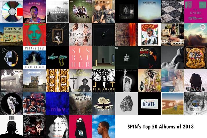 SPIN 2013年終榜最佳專輯TOP50。SPIN's Top 50 Albums of 2013